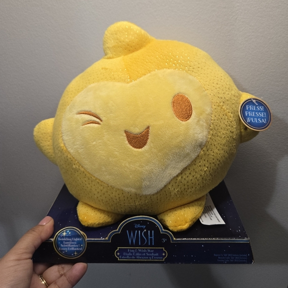 Disney | Toys | Disney Wish Yellow Star Plush Lights Up | Poshmark